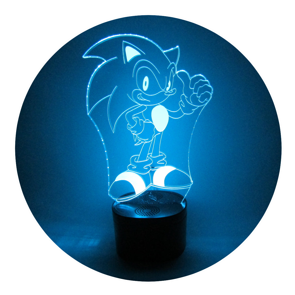 Lámpara 3D Led Sonic The Hedgehog – 3D Lamp Chile