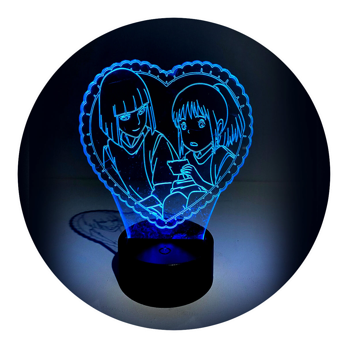 Lámpara 3D Led El Viaje de Chihiro Y Haku – 3D Lamp Chile