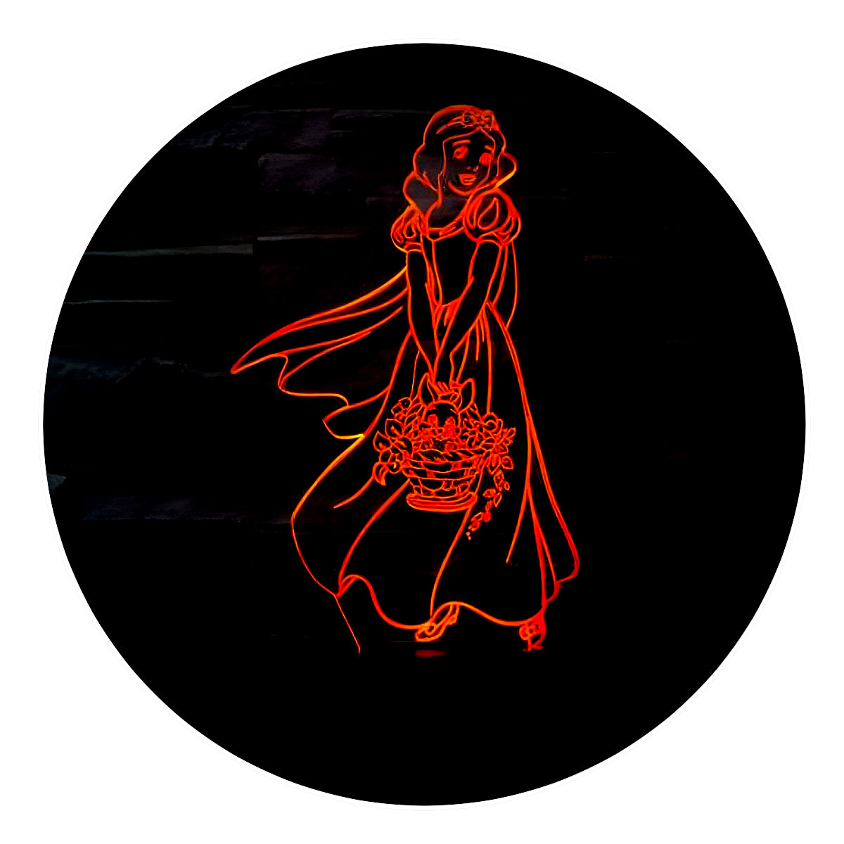 Lámpara 3D Led Princesa Cenicienta – 3D Lamp Chile