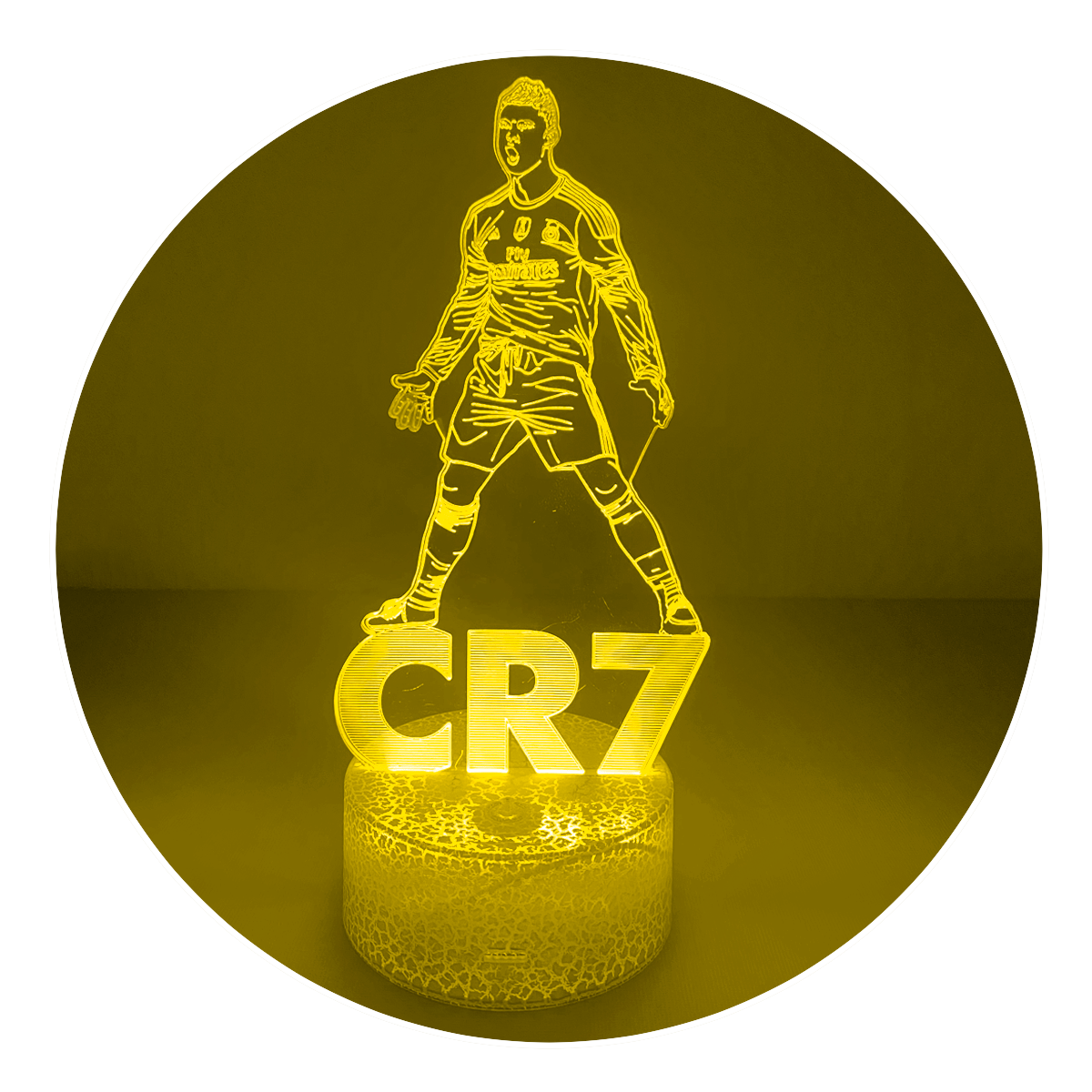 Lámpara 3D Led Cristiano Ronaldo CR7 – 3D Lamp Chile