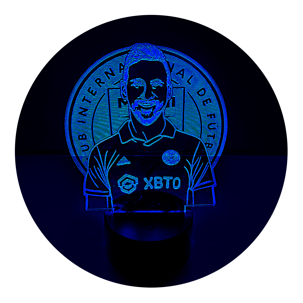 Lámpara 3D Led Lionel Messi Inter Miami – 3D Lamp Chile