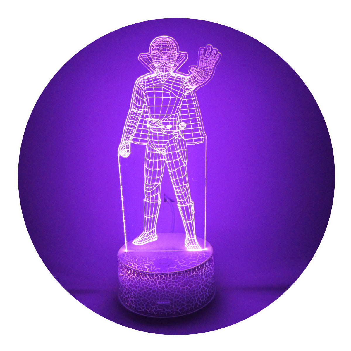 Lámpara 3D Led Power Rangers – 3D Lamp Chile
