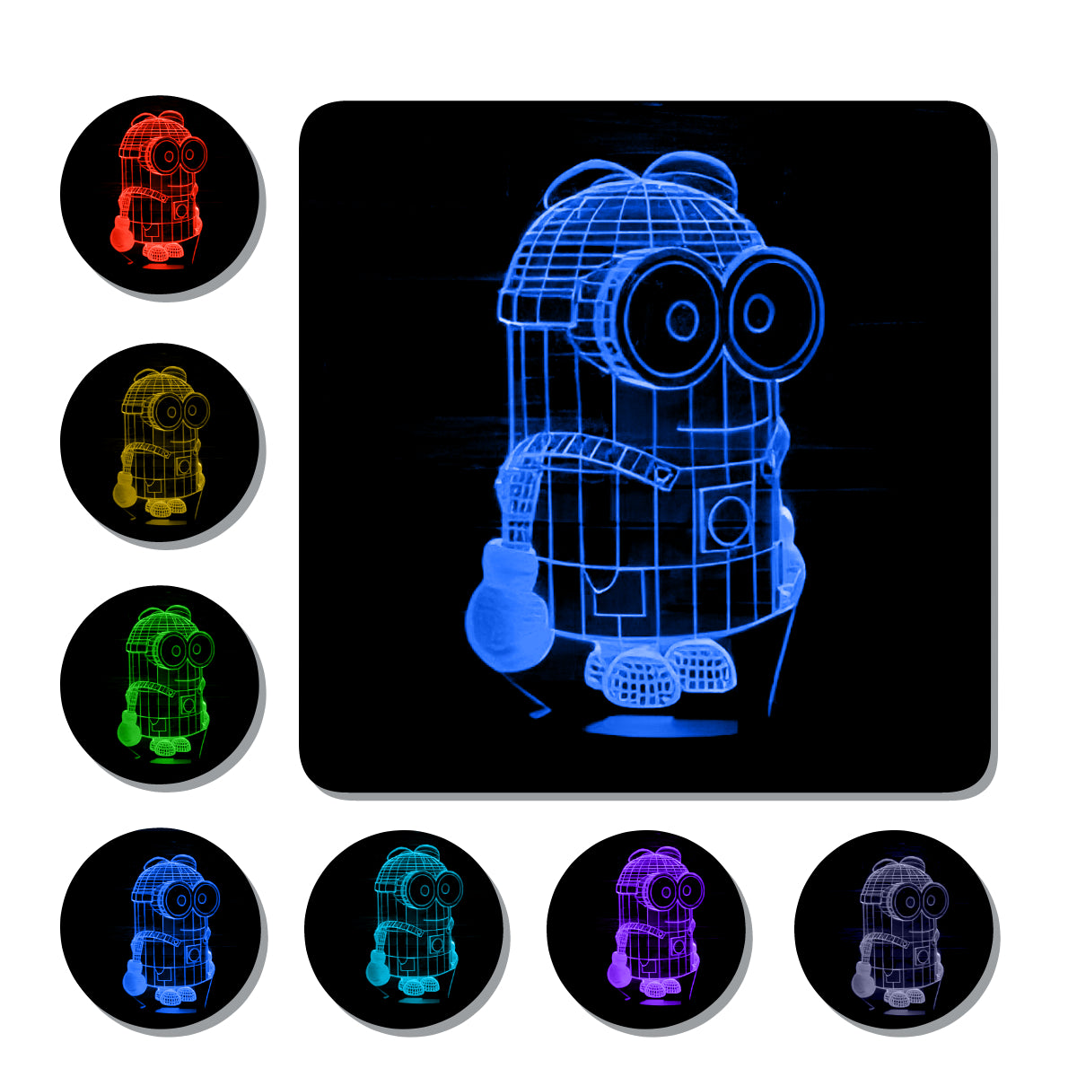 Lámpara 3D Led Bob Los Minions – 3D Lamp Chile