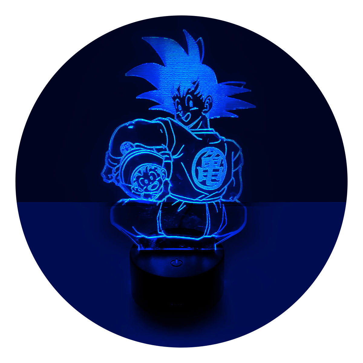 Lámpara 3D Led Goku y Son Gohan Dragon Ball – 3D Lamp Chile